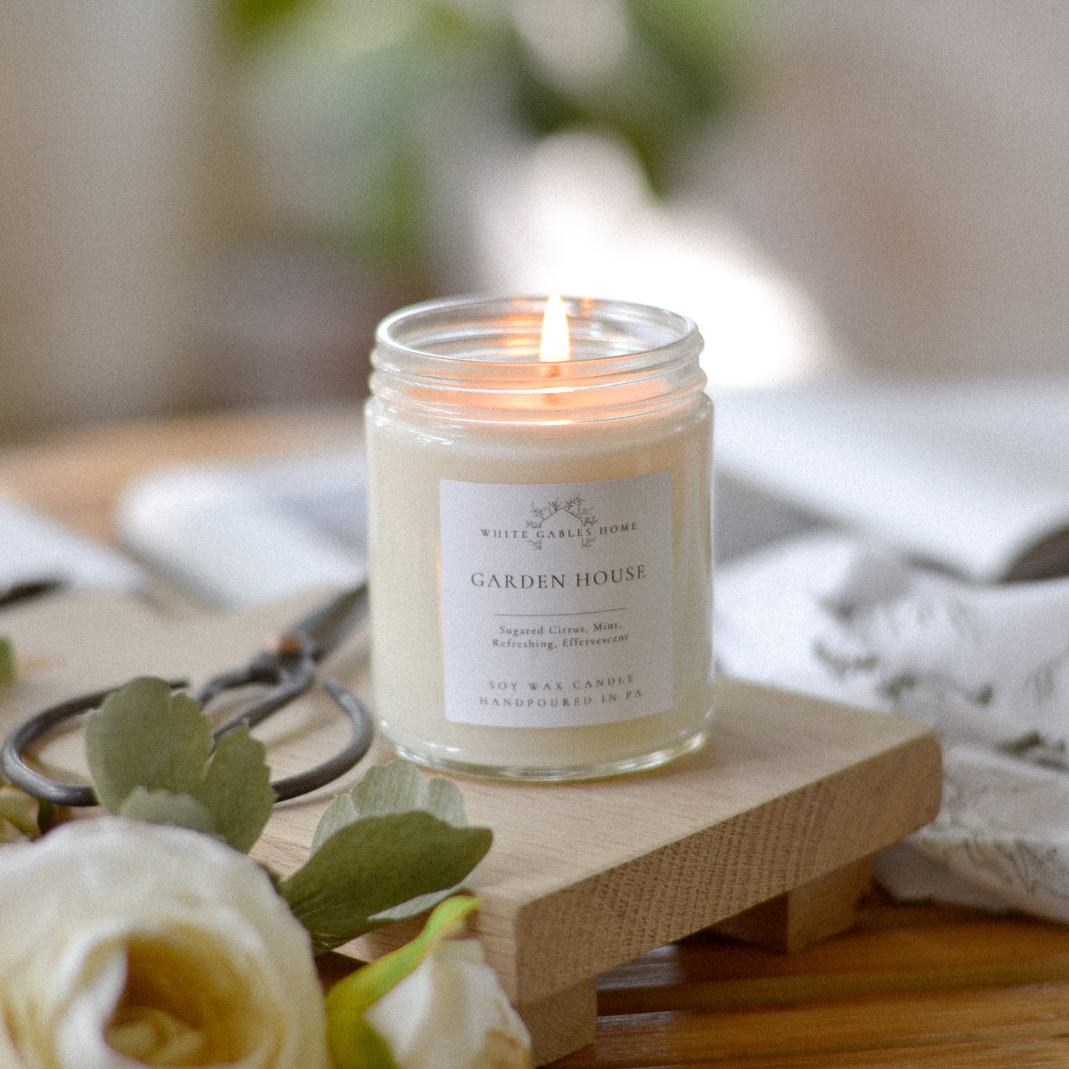 Garden House Candle – White Gables Home