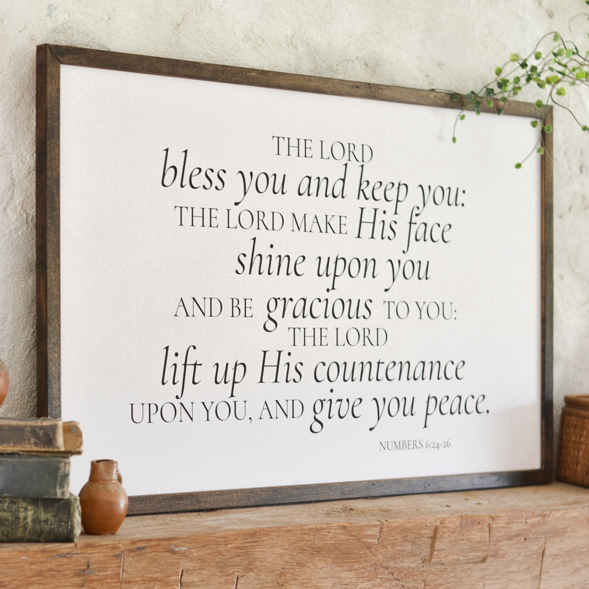 The Lord Bless You | Framed Art – White Gables Home